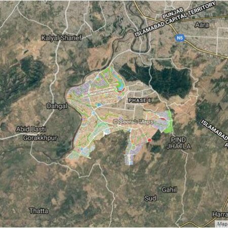 Bahria Town Phase 4 Map • Seerab