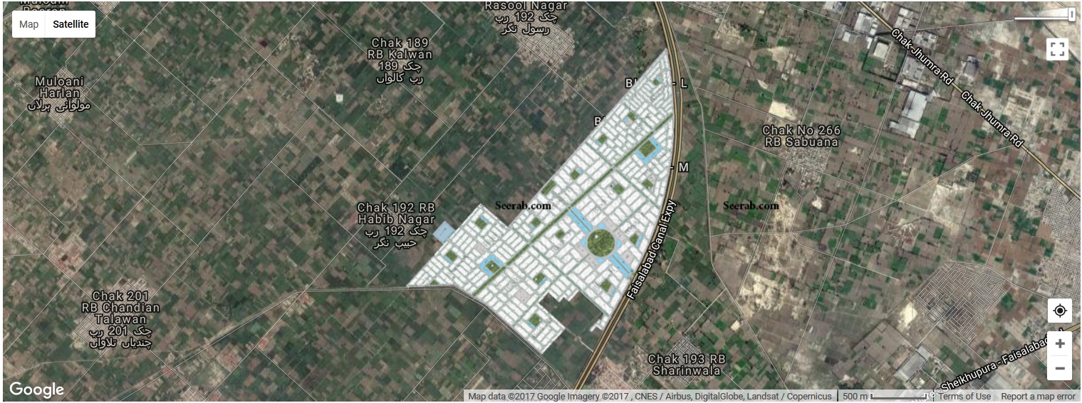 Faisalabad Map City Of Rome Wapda City Faisalabad Map • Seerab