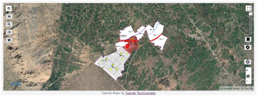 Dha Peshawar Master Town Planning Map • Seerab