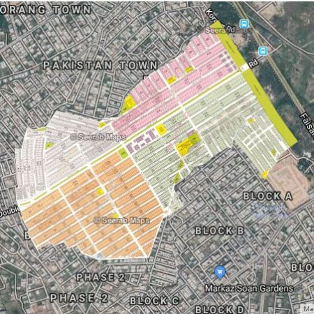 Park View City Islamabad Map