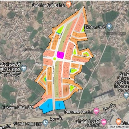 Dha Peshawar Sector Map • Seerab