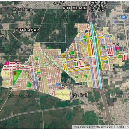 Royal Palm City Gujranwala Map • Seerab